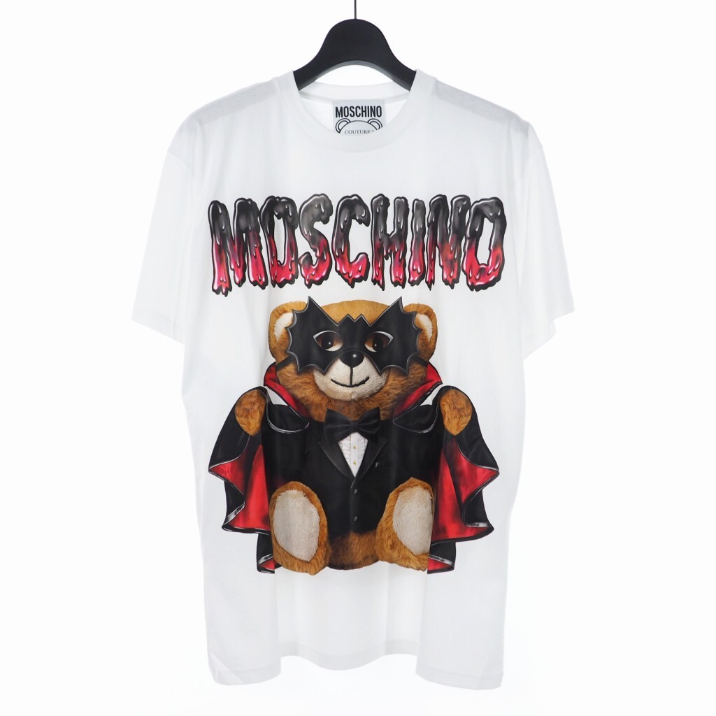 Moschino 20Ss Bad Teddy Bear Print T-Shirt Cut And Se… - Gem
