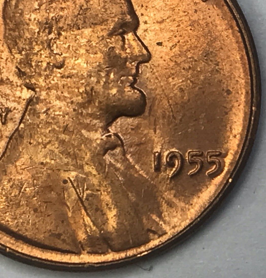 🇺🇸🇺🇸 1955 WHEAT PENNY DOUBLE DIE OBVERSE/ POOR MEN DIE 🇺🇸🇺🇸 | eBay