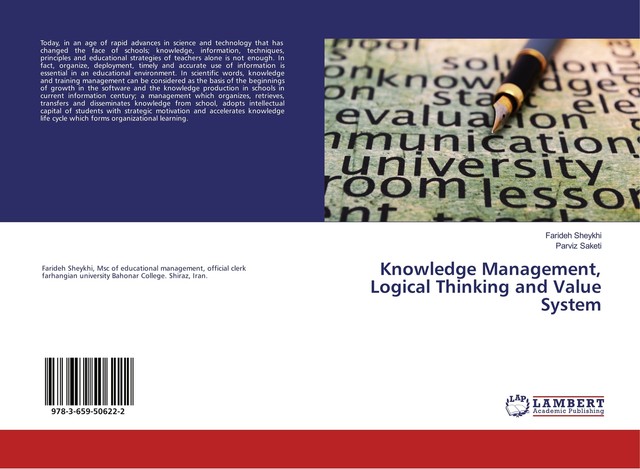 Knowledge Management, Logical Thinking And Value System von Farideh Sheykhi (2016, Taschenbuch ...