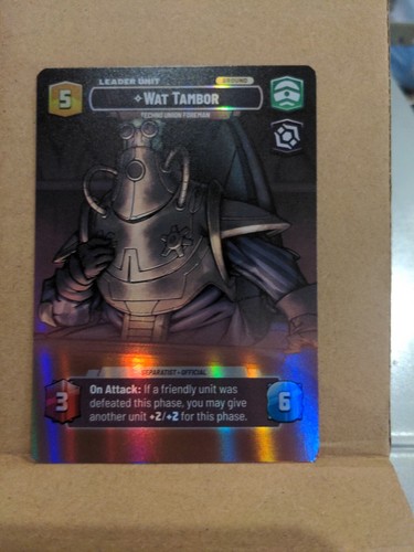 Star Wars Unlimited Twilight of the Republic Wat Tambor Showcase Foil ...