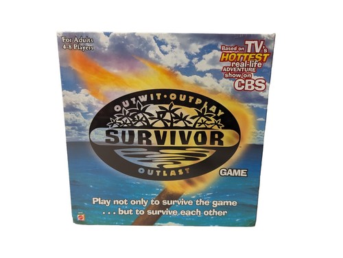 Mattel Survivor Board Game Outwit Outplay Outlast 2000- Sealed Pieces ...