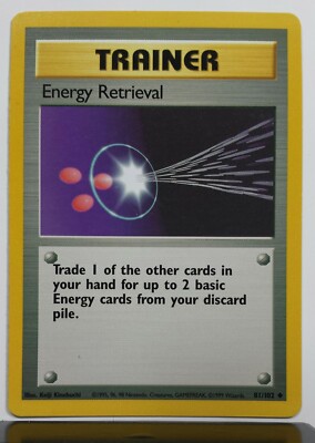 Energy Retrieval 81/102 - NM / M - Base Set Pokemon Card - $2 Combined ...