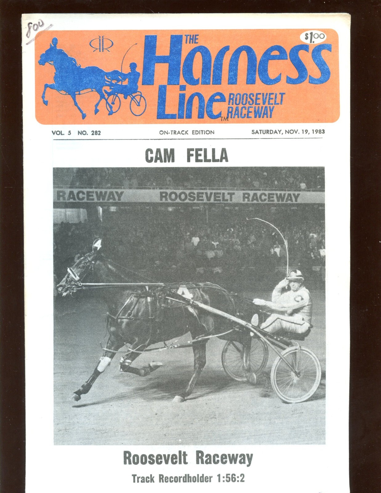 November 19 1983 Roosevelt Raceway With Cam Fella Harness Racing ...