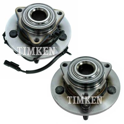 Front Left and Right Wheel Bearing & Hub Assy Kit Timken For Dodge Ram ...