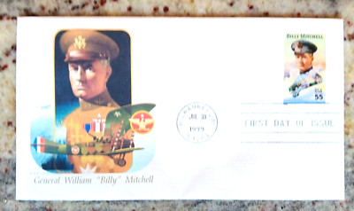 BILLY MITCHELL COMMANDER WW1 AVIATION IN EUROPE 1999 FLEETWOOD CACHET ...