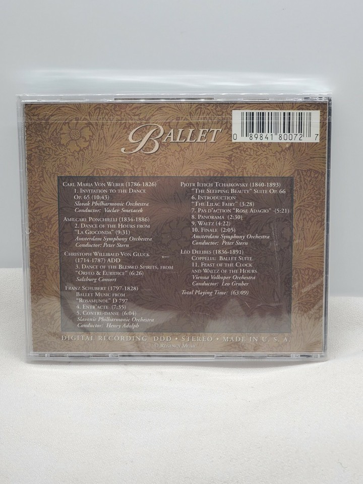 Ballet (CD, Oct-1997, Regency Music) New | eBay