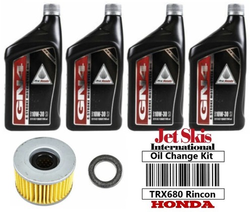 For Honda TRX680FA TRX 680 Rincon Rubicon Oil Change Kit Oil Filter ...