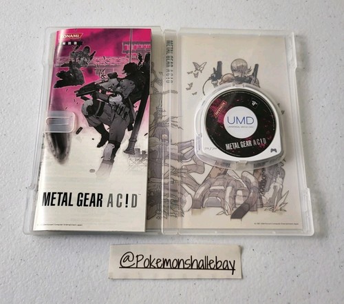 Metal Gear Acid (Ac!d) - Playstation Portable Game *W/ Manual - NTSC-J ...