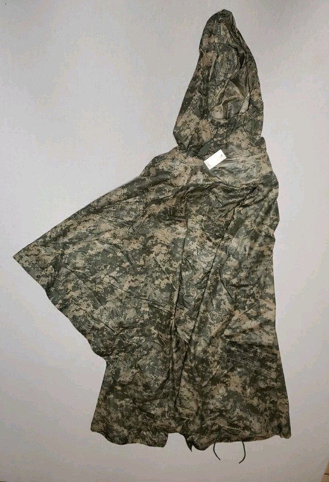 USGI US Military Army ACU Digital Camo UCP Rain Wet Weather Poncho | eBay