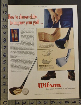 1956 GOLF SPORT CLUB WILSON CLUBHOUSE COURSE GREEN PRO SNEAD BERG AD ...