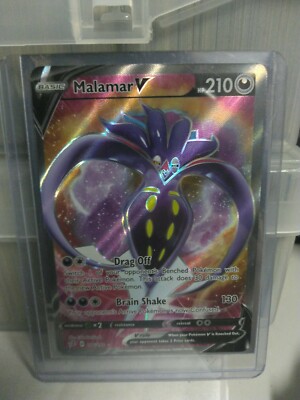 Malamar V Full Art Pokemon Card, Rebel Clash, 186/192 Pack Fresh NM/M ...