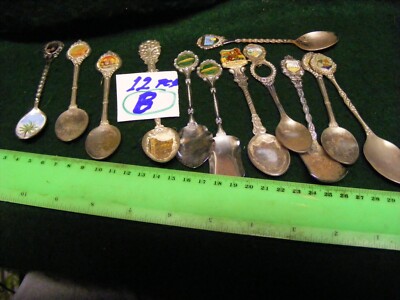 Lot of 12 VINTAGE COLLECTOR SPOONS Australia.NZ etc.(B). | eBay