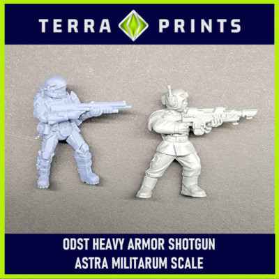 ODST HEAVY Shotgun (x1) - compatible with astra militarum - guard scale ...