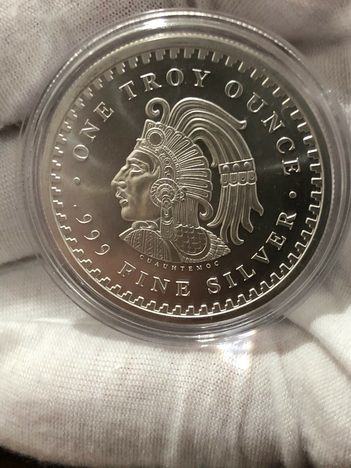 1 oz. Golden State Mint Fine Silver Round Aztec Calendar .999 IN A ...