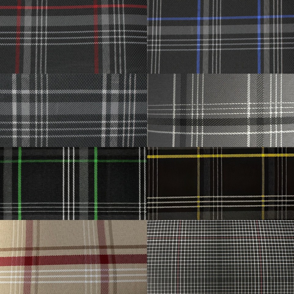 GTI Plaid Car Upholstery Fabric - VW Golf MK7- No Foam - 59" - 150CM ...