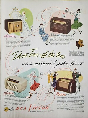 Vintage 1948 RCA Victor Radios Print Ad Ephemera Wall Art Decor | eBay