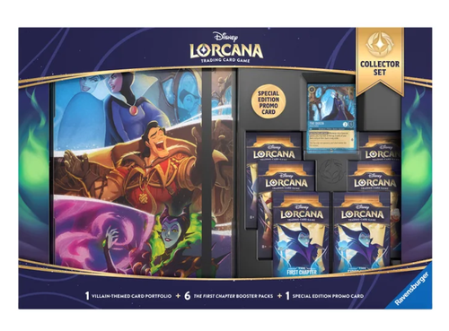 Disney Lorcana First Chapter Collector Set Bundle - 6 packs, portfolio ...