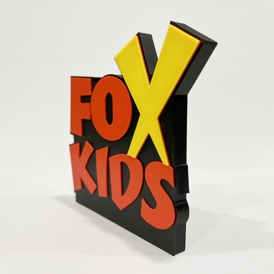 Fox Kids 3D printed logo shelf display stand | eBay