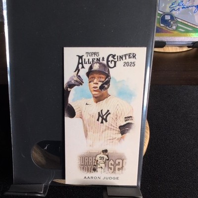 2025 Topps Allen & Ginter #N222-2 Aaron Judge Mini Image Variation SP ...