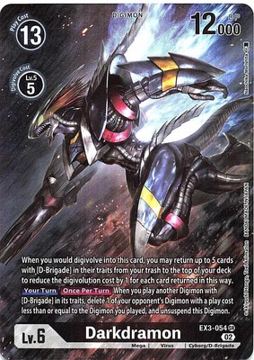EX3-054 AA AA/SR Darkdramon Digimon Parallel Rare EX3-054 AA Digimon | eBay