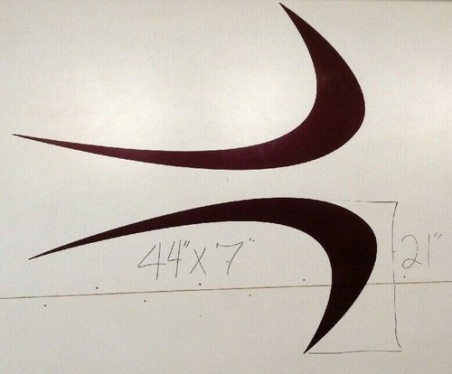2016 COLEMAN LIGHT SERIES DC 14 RV DECALS 44x7" RV DARK BROWN BULLET ...