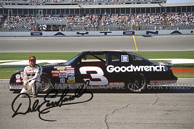 DALE EARNHARDT SR SIGNED AUTOGRAPH 8X10 RP PHOTO DAYTONA SPEEDWAY ...