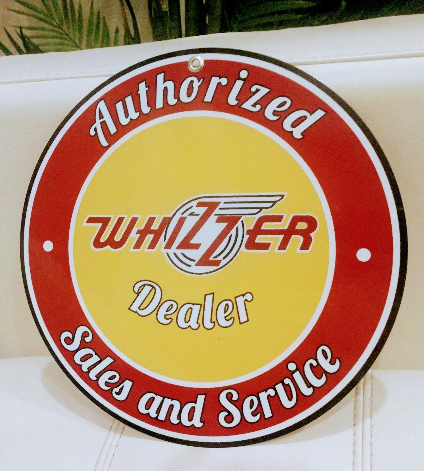Whizzer scooter motorized bicycle sign | eBay