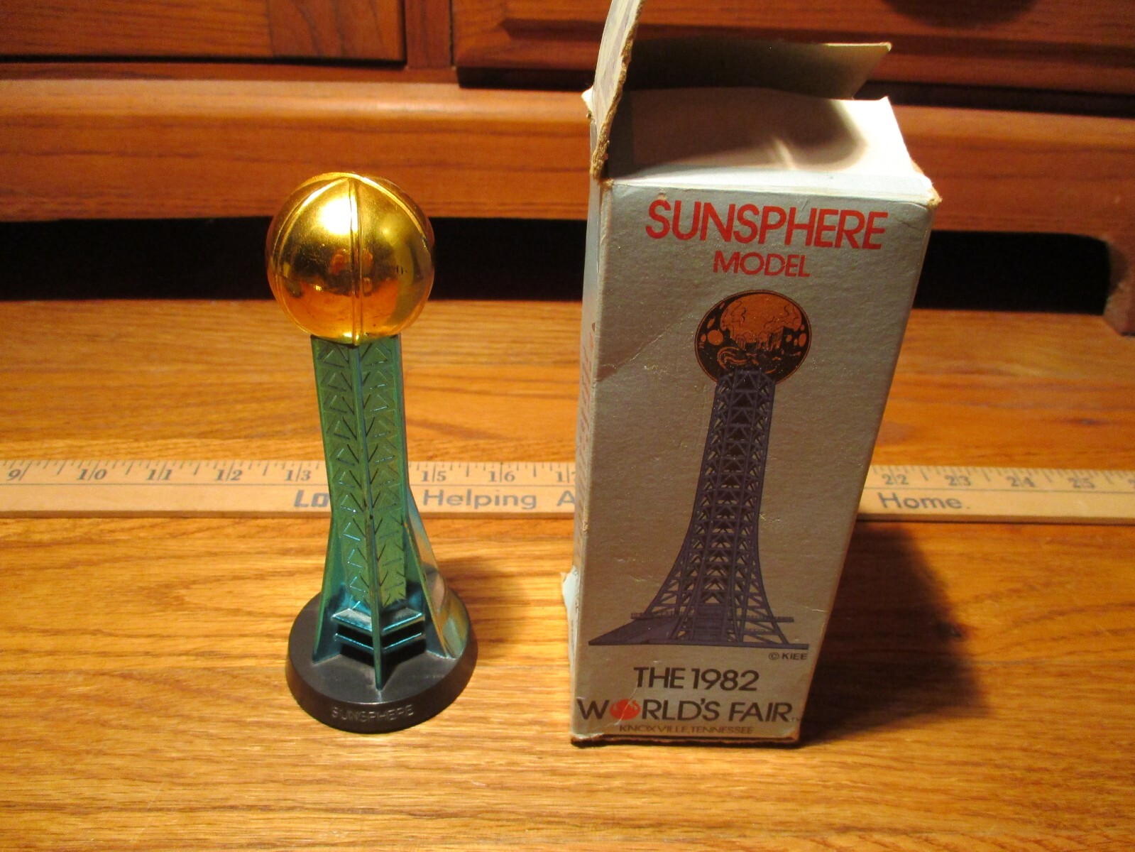 Vintage 1982 Worlds Fair Sunsphere Plastic Model 6" Souvenir With Box ...