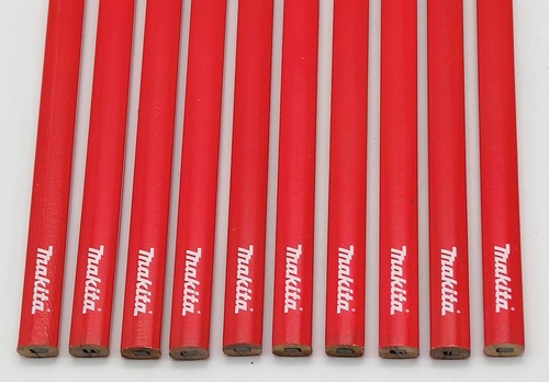MAKITA 10 x Zimmermann Bleistift Zimmermannsbleistift Maurer Handwerker ...