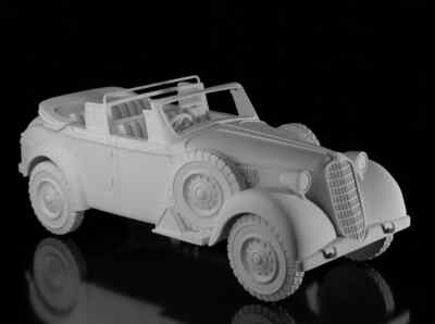 1/72 WW2 Italian/German Alpha-Romeo 6c 2500 Coloniale. Painted Resin ...