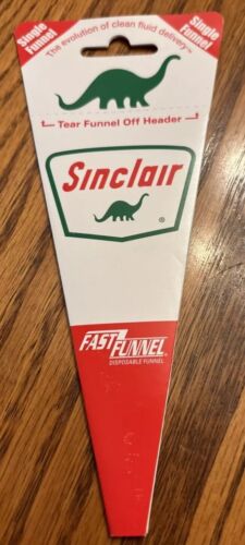 Vintage Sinclair Gas Station Paper Oil Funnel | eBay