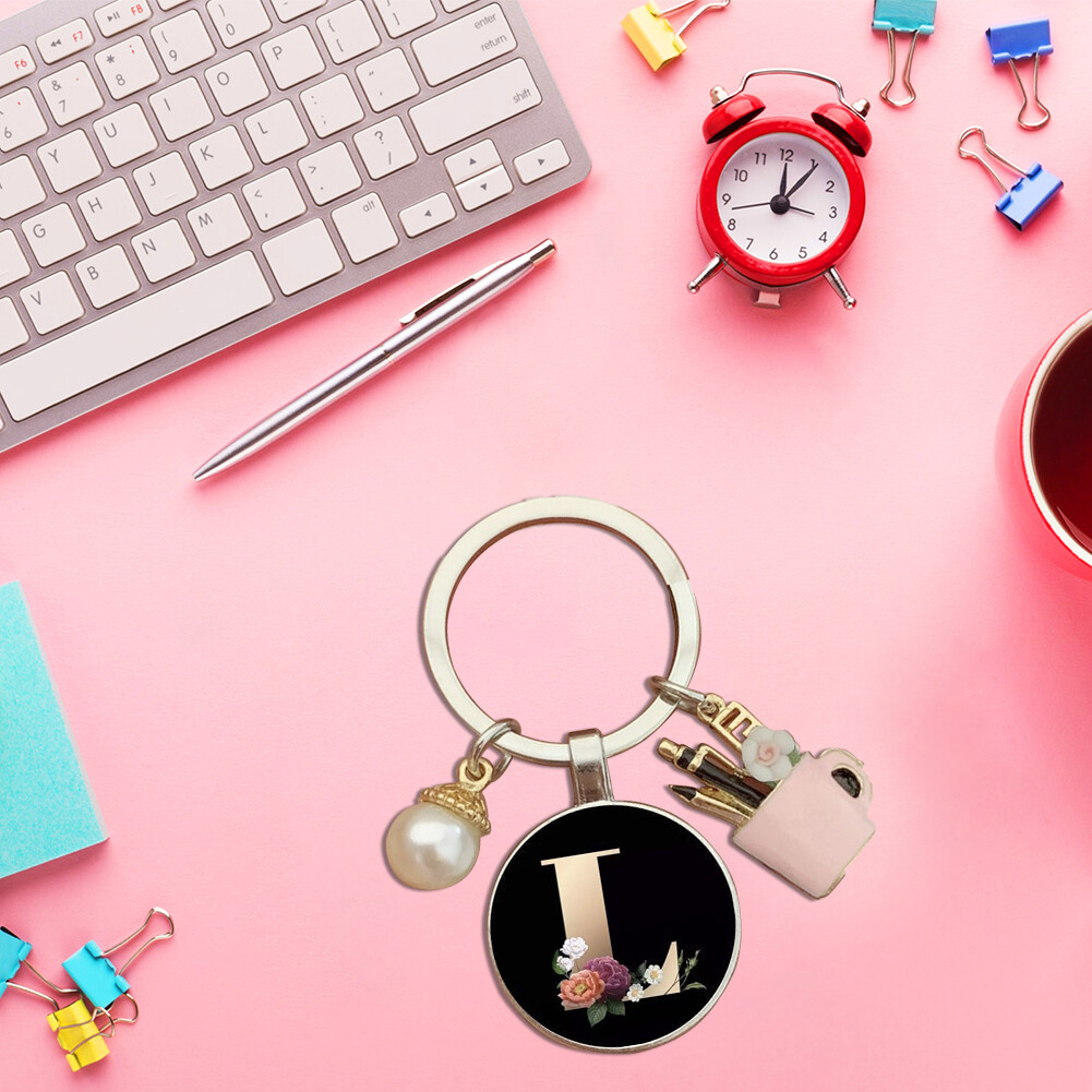 Letter L Keychain Alphabet Letter Keychain Charms for Key Handbag ...