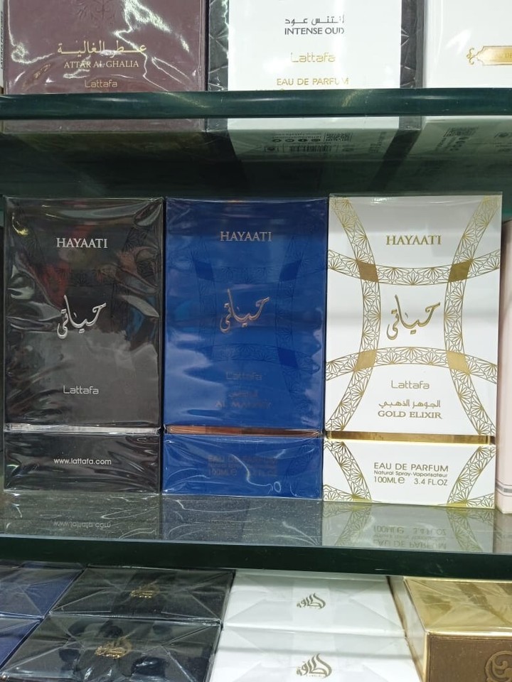 Lattafa Hayati Black + Hayati Blue+ Hayati Gold Elixir Combo EDP -100ml ...