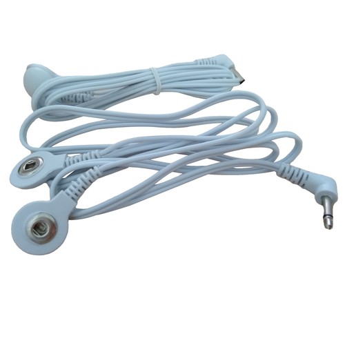 Jack 3.5 mm Snap 3.5mm Electrode Lead Wires Replacement Cables Length 1 ...