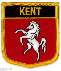 Kent (Shield) County Embroidered Patch 6CM X 7CM (2 1/2" X 2 3/4") | eBay