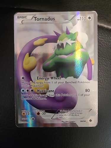 Tornadus Pokémon Emerging Powers 98/98 Holo Full Art Ultra Rare | eBay