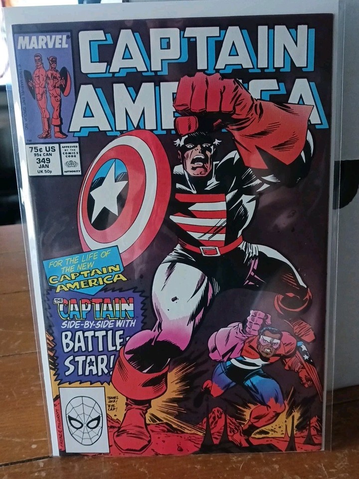 Captain America #349 Comic Book 1989 Marvel Comics | eBay
