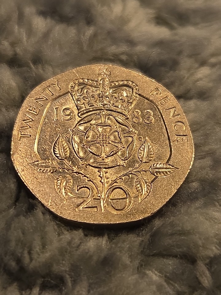 Rare 20 Pence 1983 Elizabeth II D.G. REG F.D. | eBay