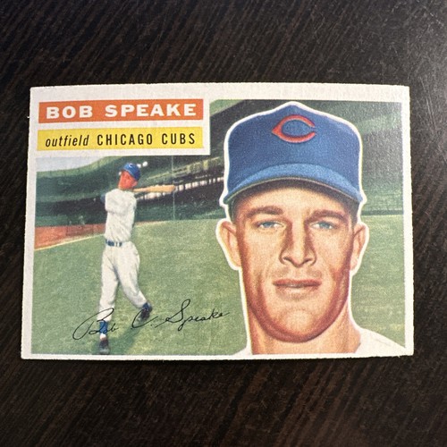 1956 TOPPS #66 BOB SPEAKE RC CHICAGO CUBS WB EX *Hot Corner Vintage* C ...
