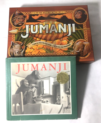 Jumanji Wooden Box Board Game Complete (2017) +Jumanji (HC/DJ, 1981 ...