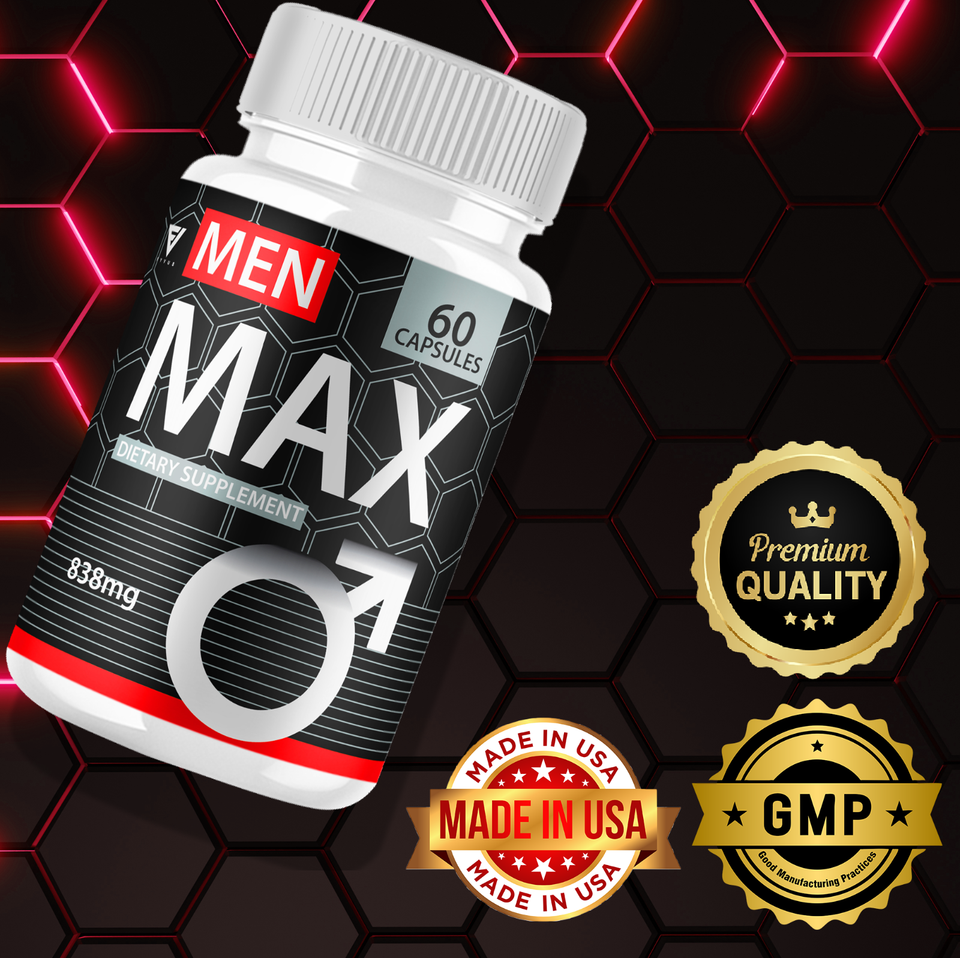 (5 Pack) Men Max Capsules, MenMax Advanced Performance Pills (300 ...