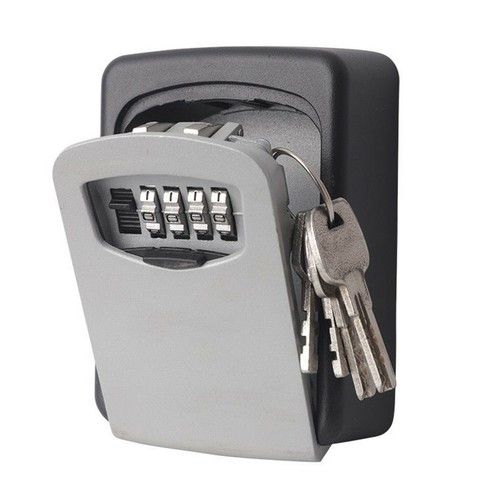 WALL MOUNTED KEY SAFE 4 DIGIT COMBINATION KEY SAFE OUTDOOR SECURITY KEY ...