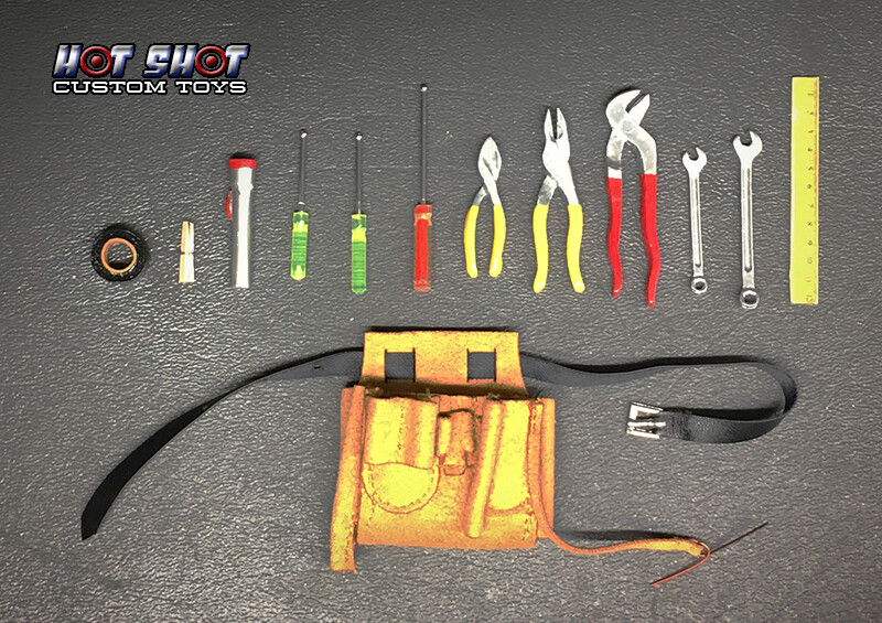 1:6 Doc Brown TOOL BELT Hot Shot Custom Toys Back Future DChung BTTF ...