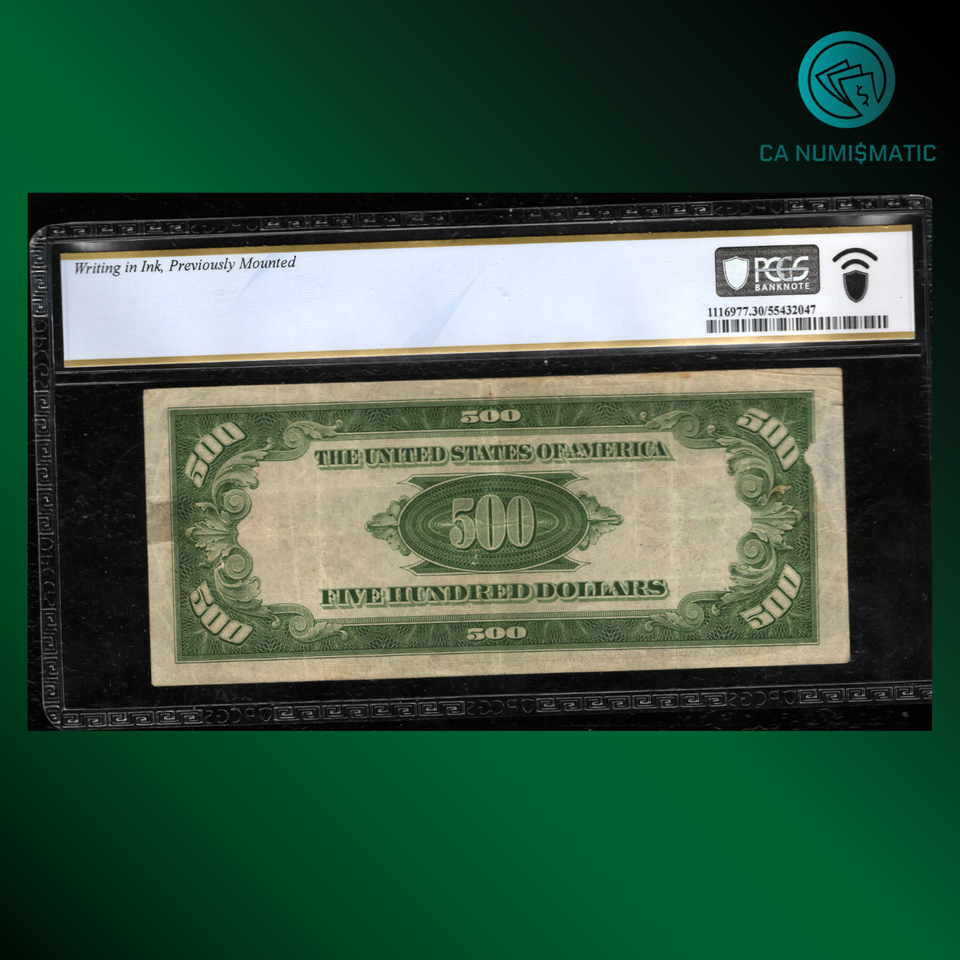 Fr.2202-L 1934A $500 FEDERAL RESERVE NOTE San Francisco, PCGS 30 comment, 88137 | eBay