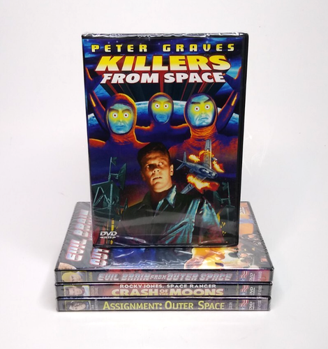 Lot of 4 Classic 1950s Sci-fi DVDs Science Fiction Outer Space Alien ...