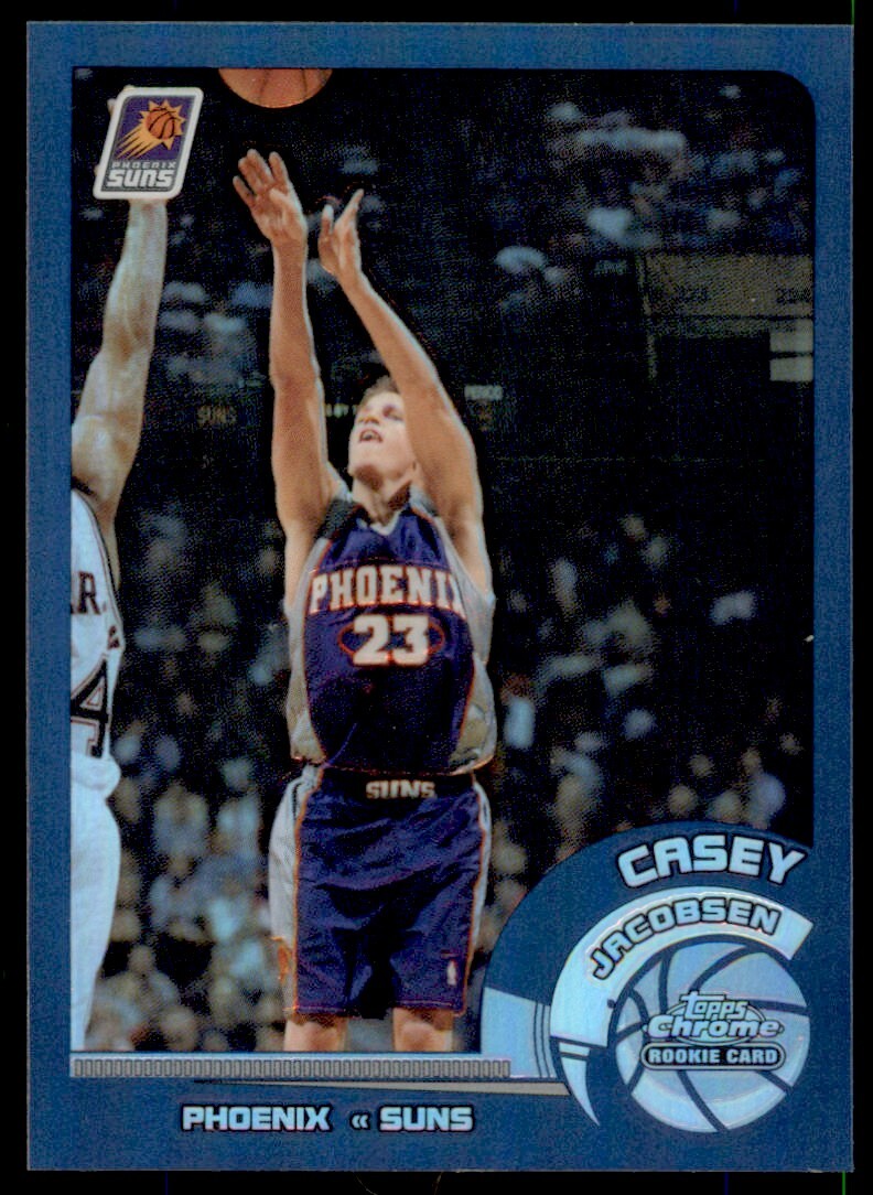 Casey Jacobsen 2002-03 Topps Chrome Refractor #128 Phoenix Suns | eBay