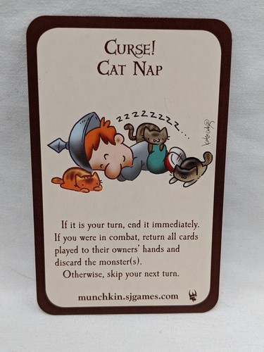 Munchkin Curse! Cat Nap Promo Card | eBay