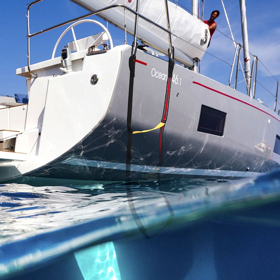 3 Step Rope Boat Ladder Portable Belt Ladder for Inflatable Boat Kayak ...