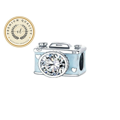 Blue Colored Camera Charm, Retro Camera Charm, Gift For Women | eBay