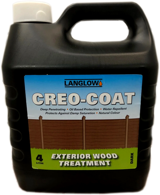 4 X 4l Dark Brown Creo Coat Creosote Substitute Exterior Wood Treatment ...
